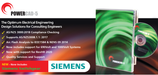 Siemens Switchgear Featured in PowerCAD 5 Software